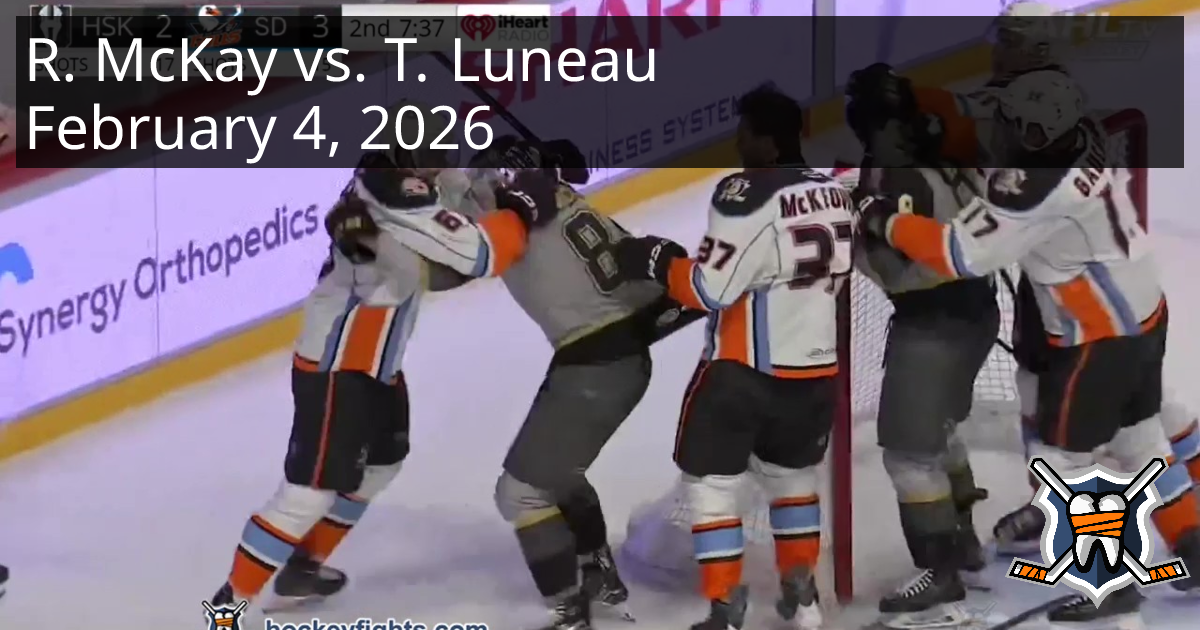 Riley McKay vs. Tristan Luneau, February 4, 2026 - Henderson Silver ...