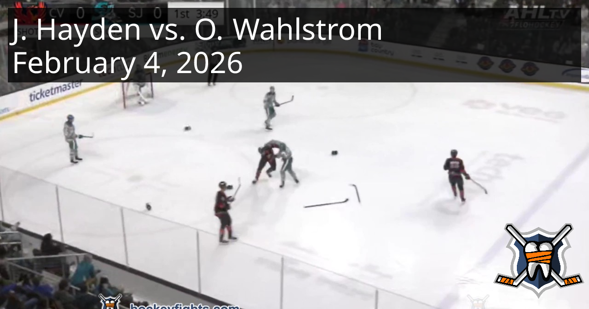 John Hayden vs. Oliver Wahlstrom, February 4, 2026 - Coachella Valley ...