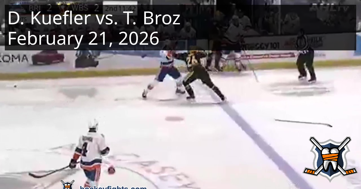 Daylan Kuefler vs. Tristan Broz, February 21, 2026 - Bridgeport ...